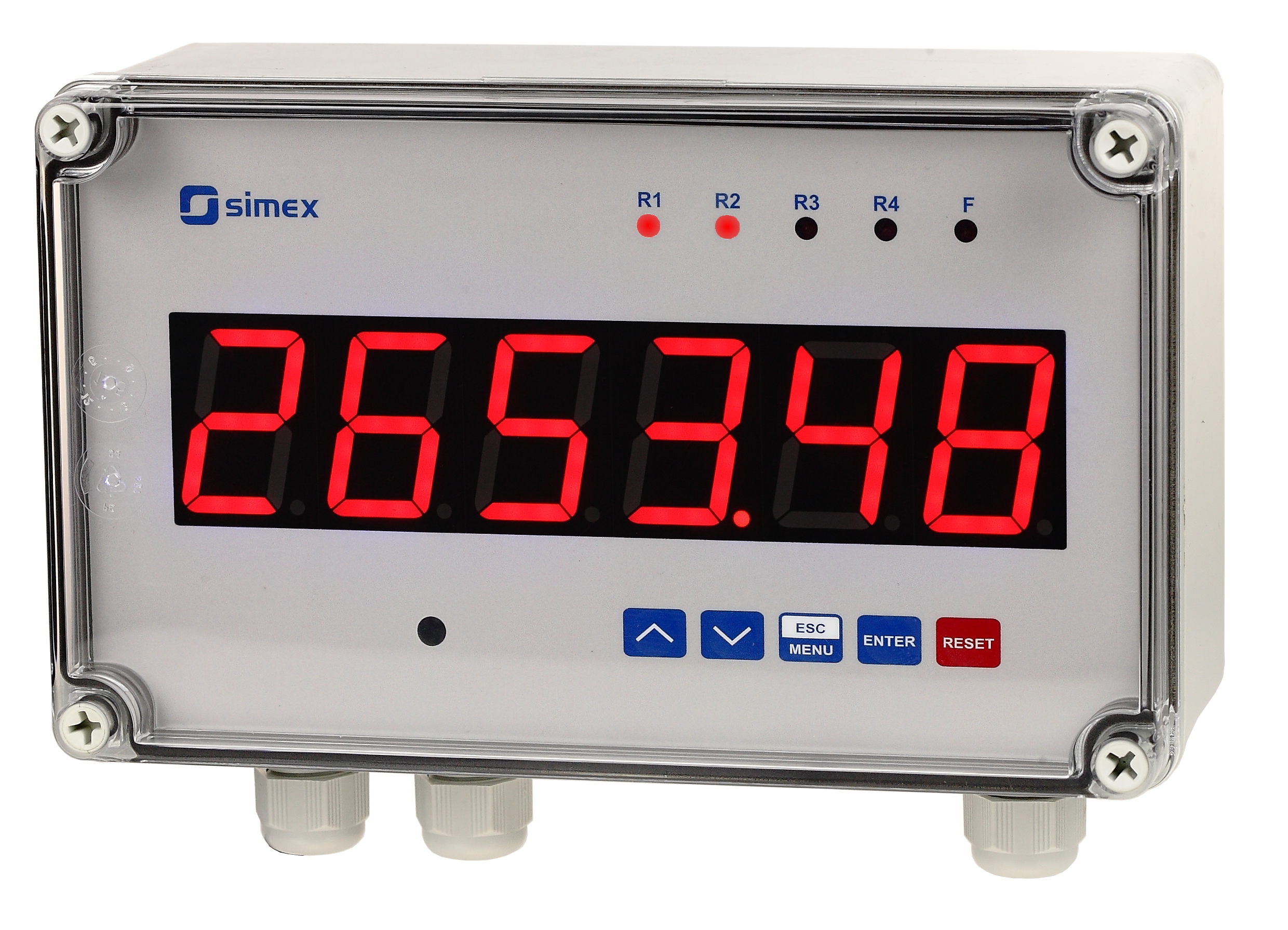 Universal counter SLIK-638 in wall mounted IP 67 case